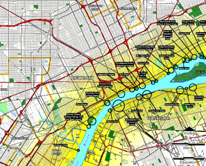 Detriot River Overview Map – The Greenway Collaborative